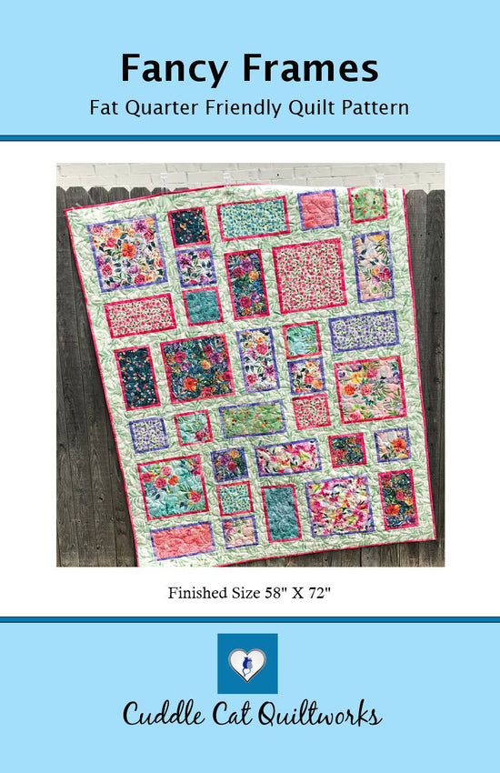 Fancy Frames Quilt Pattern - Digital Quilt Pattern - Cuddle Cat Quiltw ...