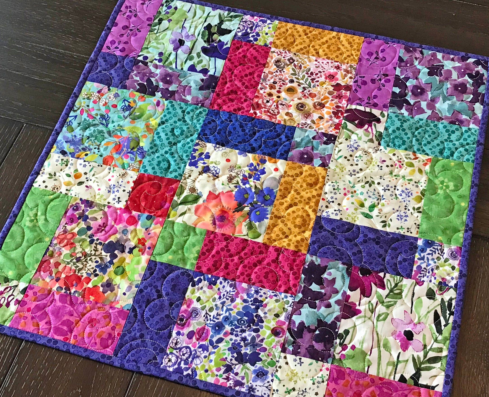 Charmingly Simple Table Runner and Topper Pattern for Charm Squares ...