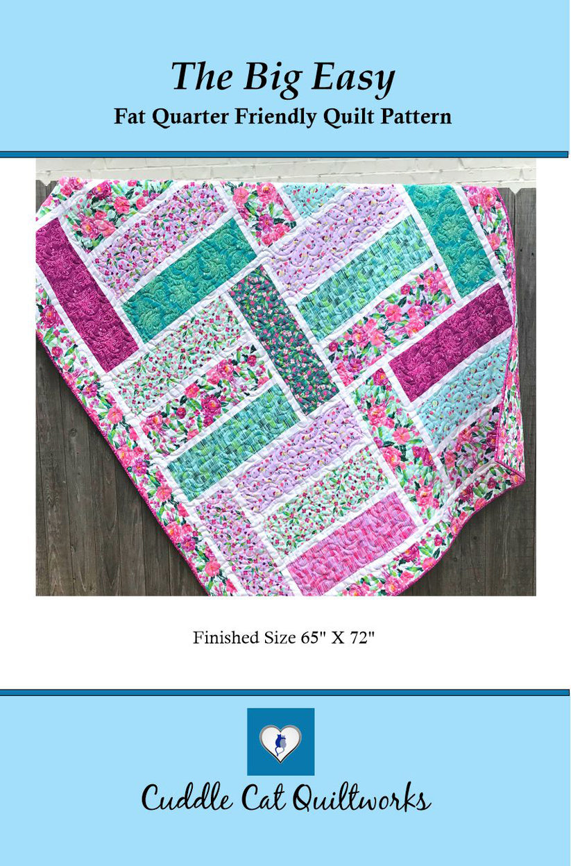 The Big Easy Quilt Pattern - Printed Pattern – Cuddle Cat Quiltworks